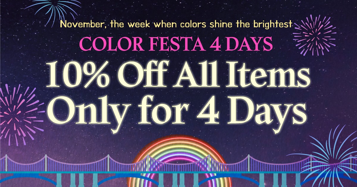 COLOR FESTA 4 DAYS of 이벤트 on 사라센